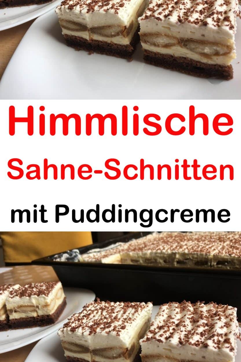 Himmlische Sahne-Schnitten mit Puddingcreme - 99 rezepte