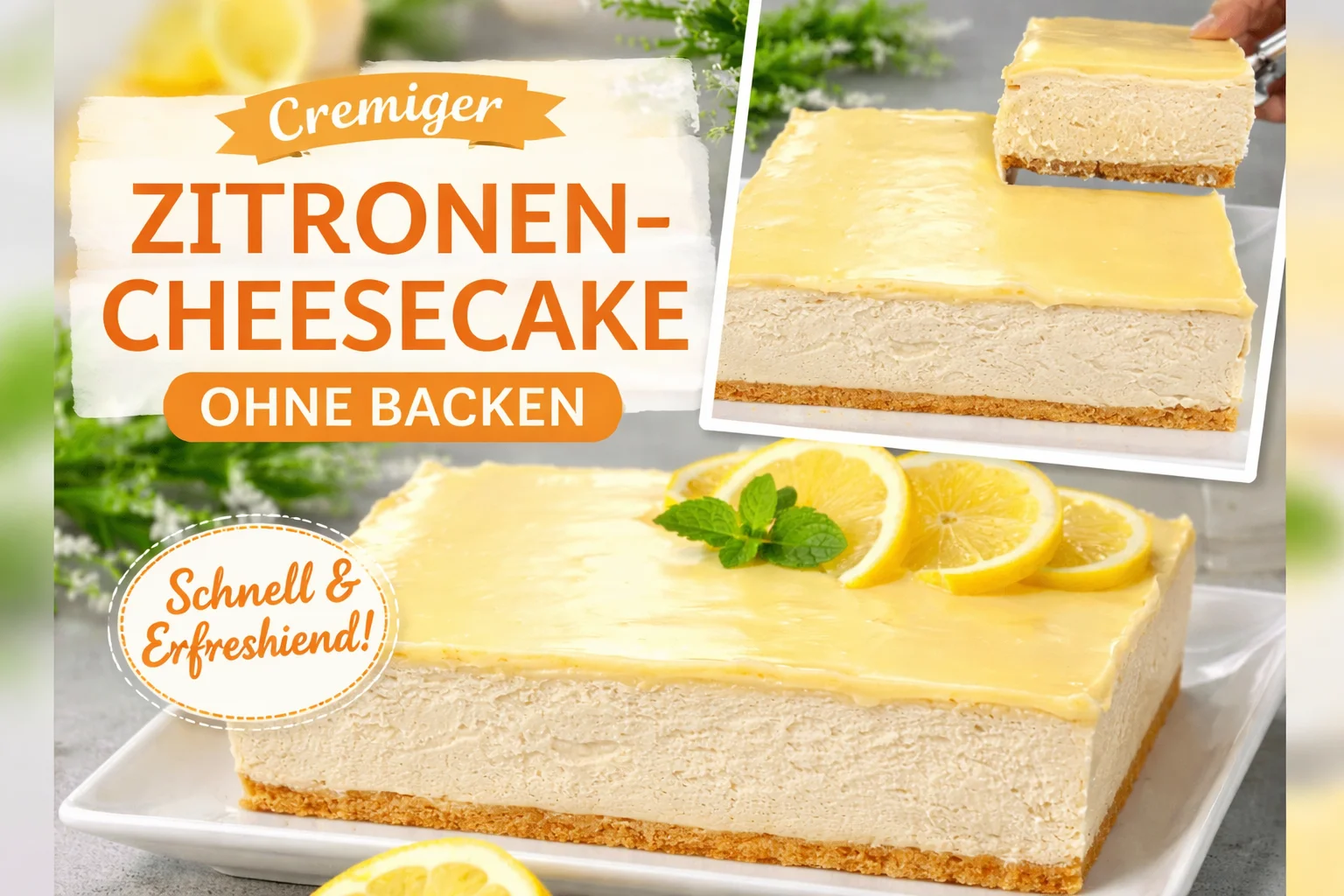 Zitronen Joghurt Torte ohne Schnickschnack
